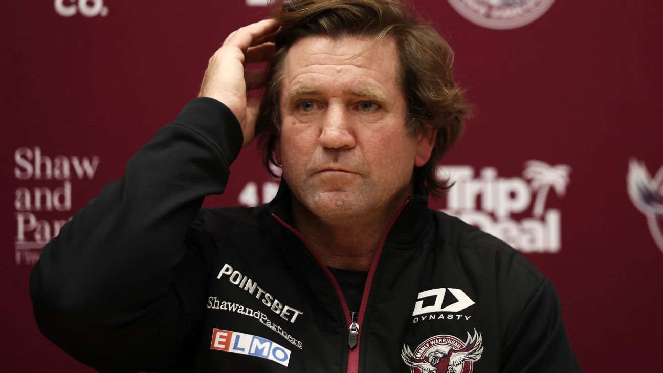NRL Manly coach Des Hasler unfazed by calls for his sacking - ESPN
