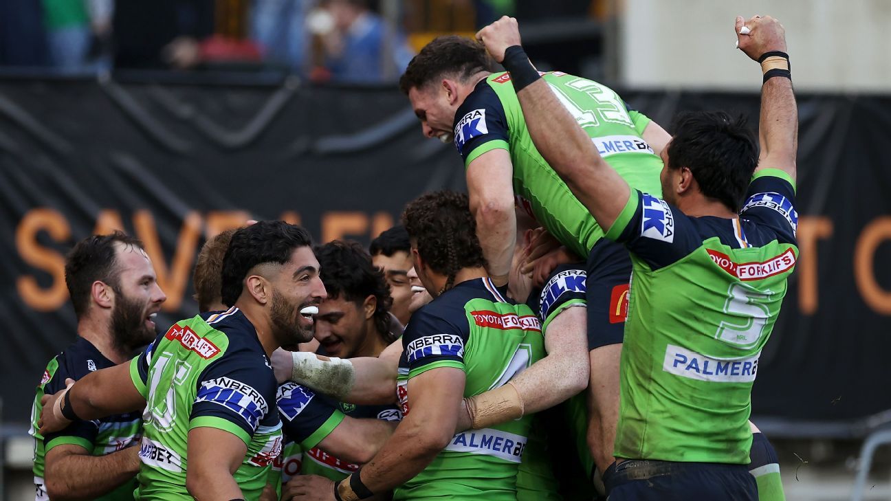 NRL Round 25 Raiders smash hapless Tigers to seal finals spot - ESPN