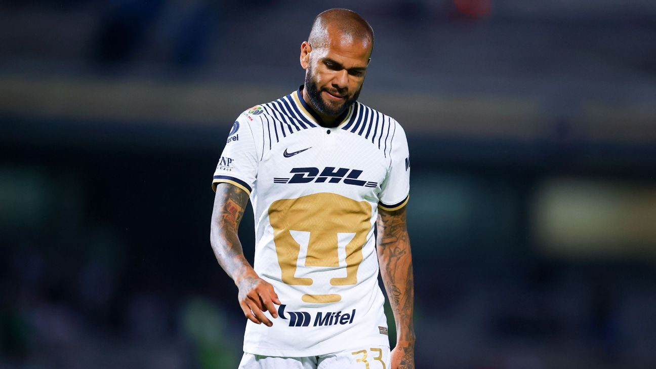 Dani Alves salió ovacionado por impulso para Pumas hacia la victoria - ESPN