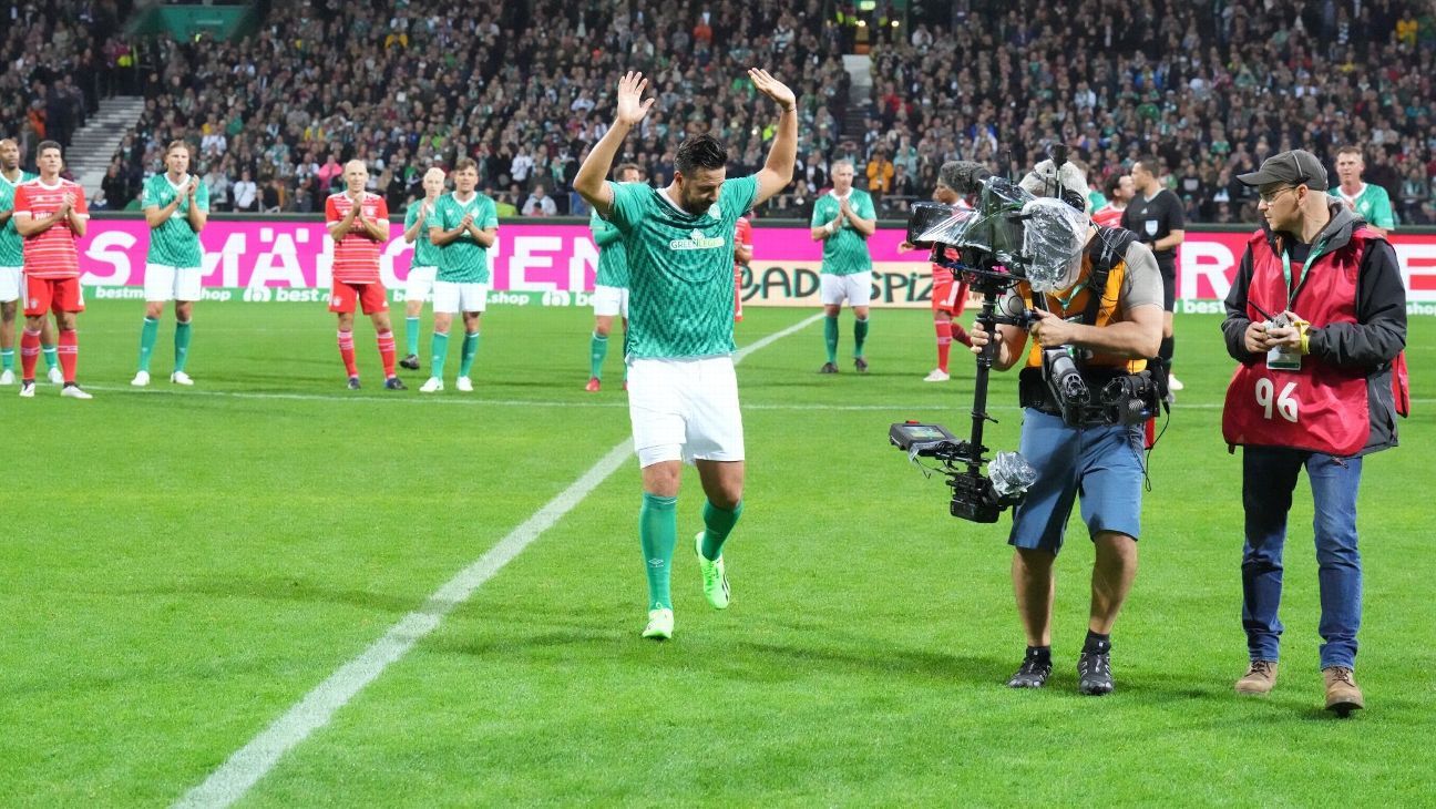 ¡Una emotiva despedida! Los números de Claudio Pizarro en Alemania - ESPN