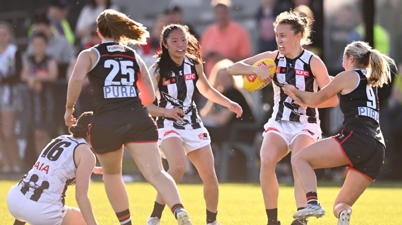 AFLW Round 6 Late goal gives Magpies tight AFLW win - ESPN