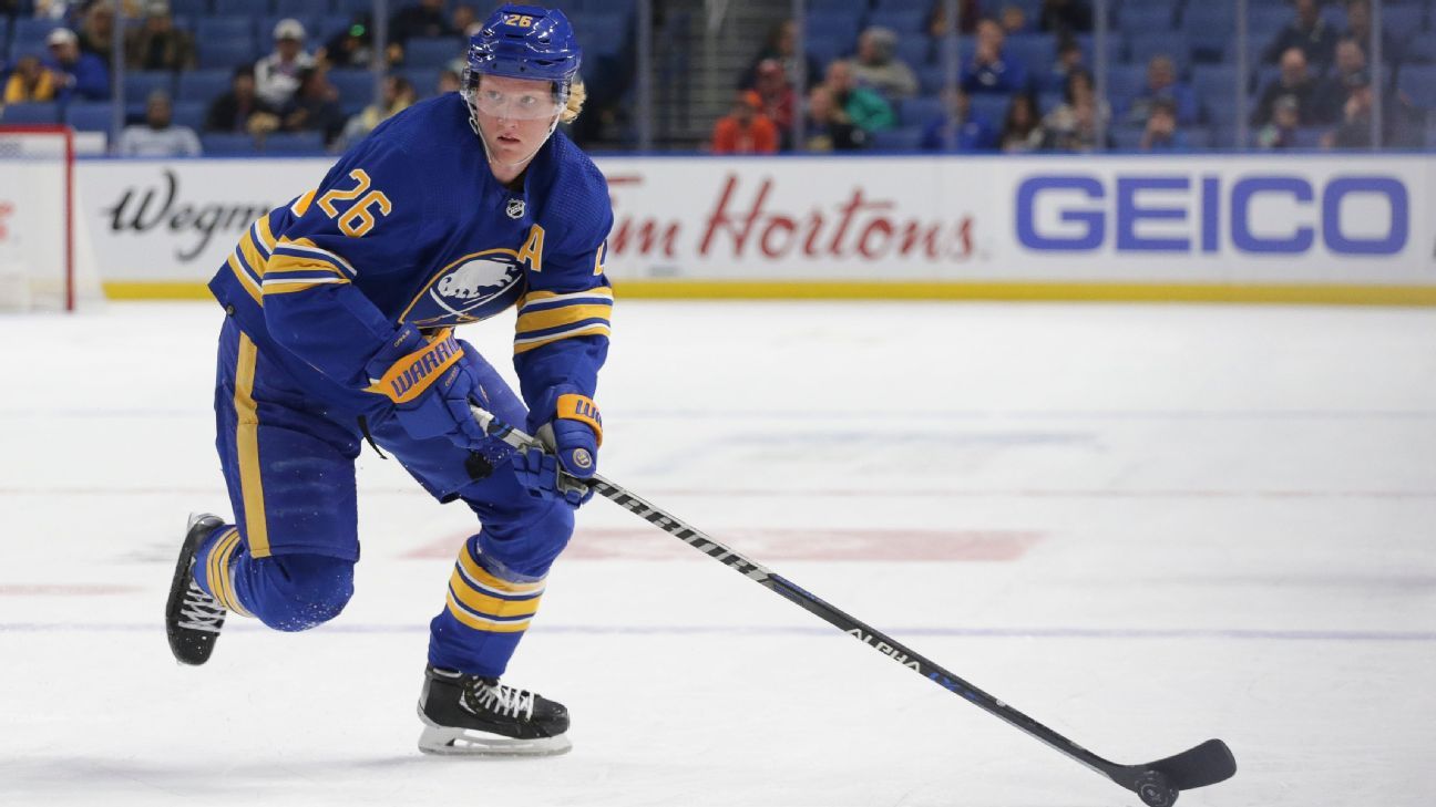 Sabres working on extensions for Rasmus Dahlin, Owen Power - ESPN