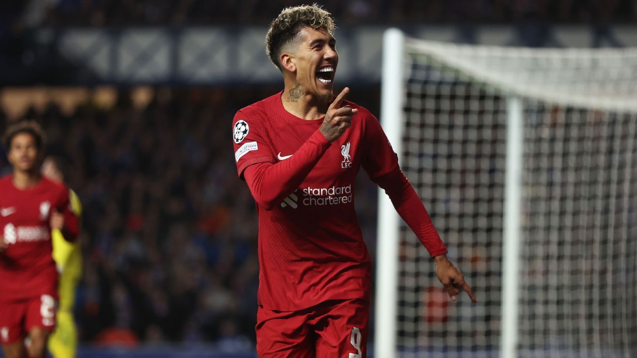 Firmino e Salah comandam goleada, e Liverpool encaminha a vaga nas ...