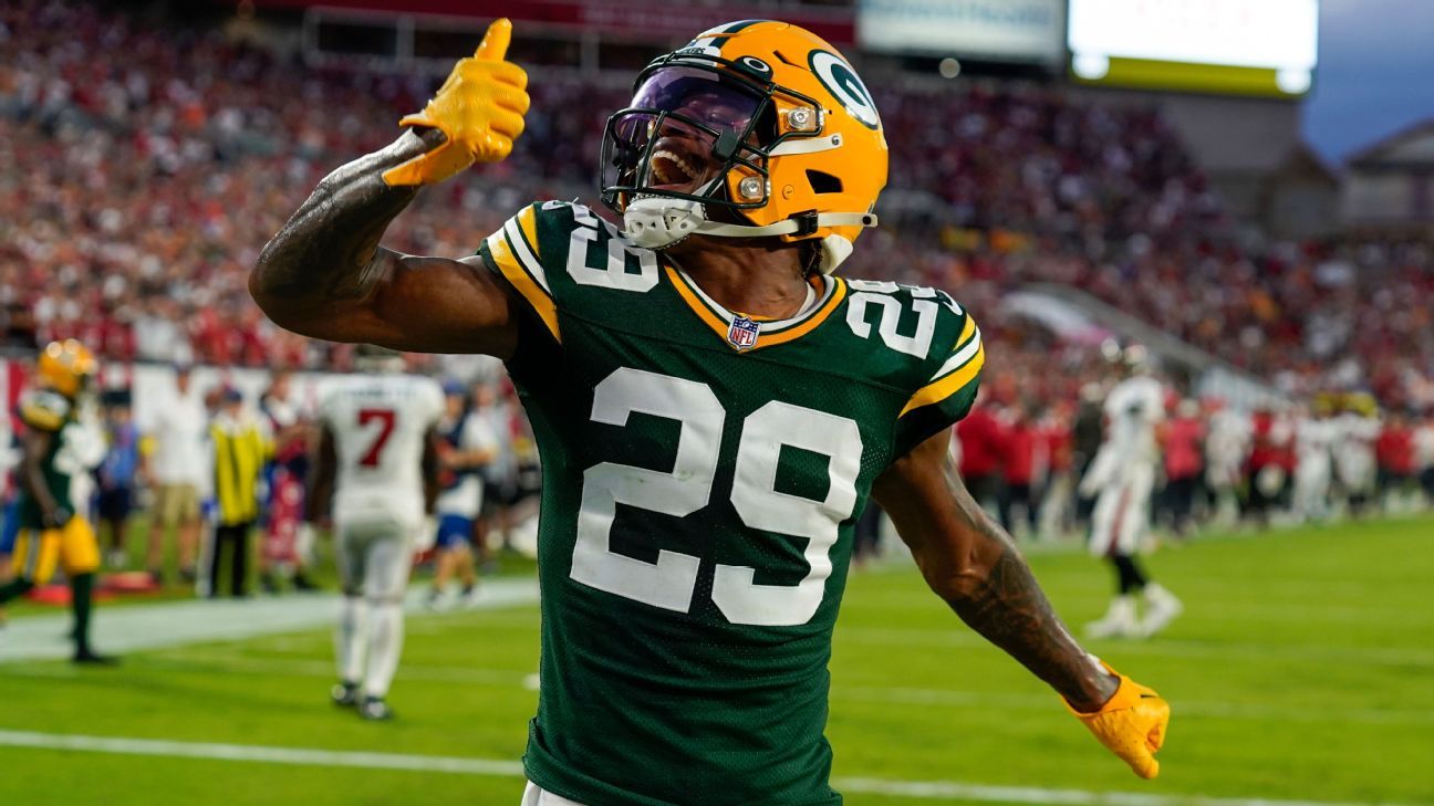 Using CB Rasul Douglas outside could help Packers' secondary - ESPN ...