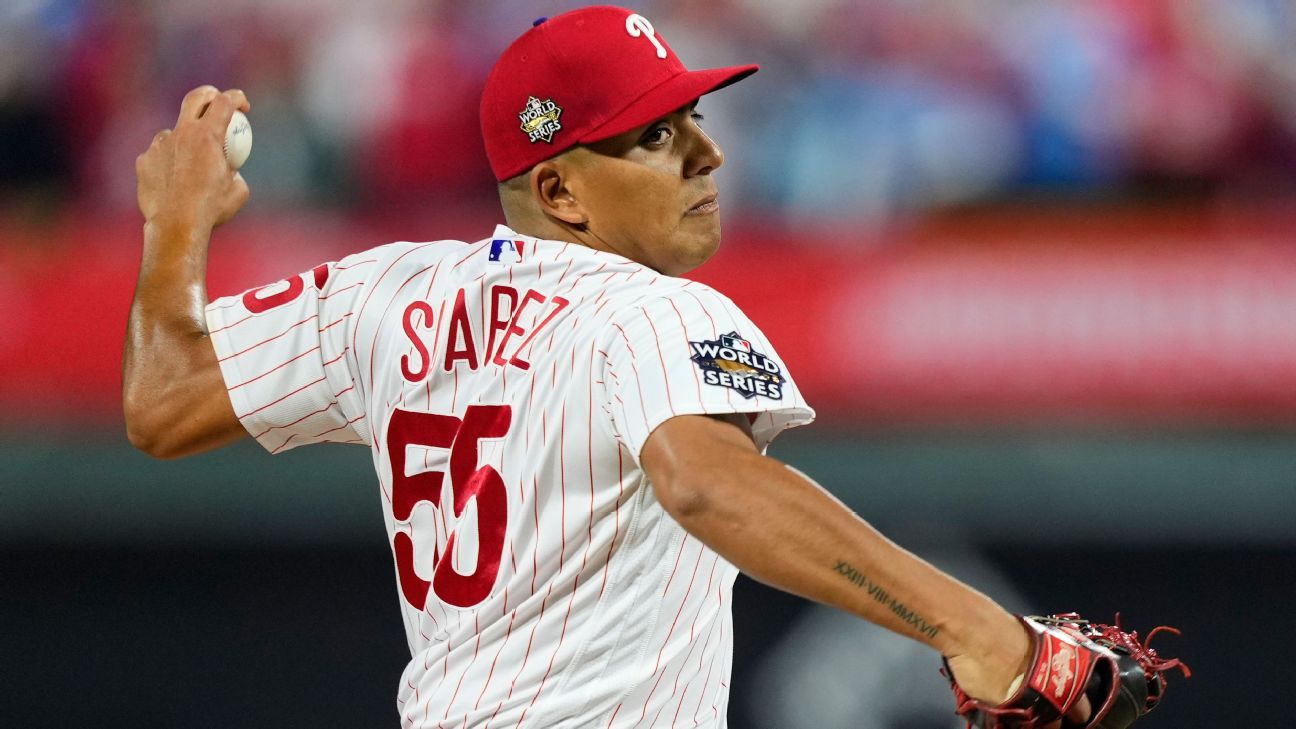 Ranger Suárez pacta con Red Sox por 5 años y $130M, fuentes - ESPN