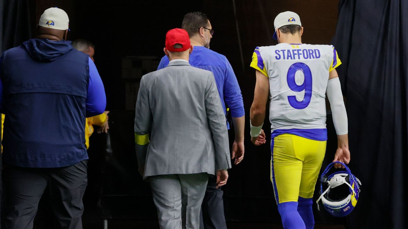 Rams evalúan posible conmoción cerebral de Matthew Stafford - ESPN