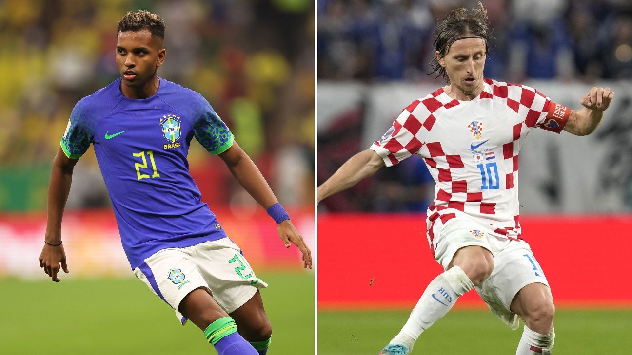 Rodrygo-Modric, un duelo generacional en Brasil-Croacia - ESPN