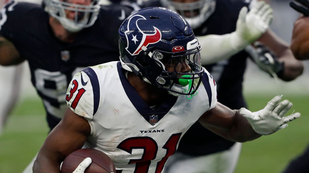 Texans' Dameon Pierce sets goal of 1,000 rushing yards - ESPN