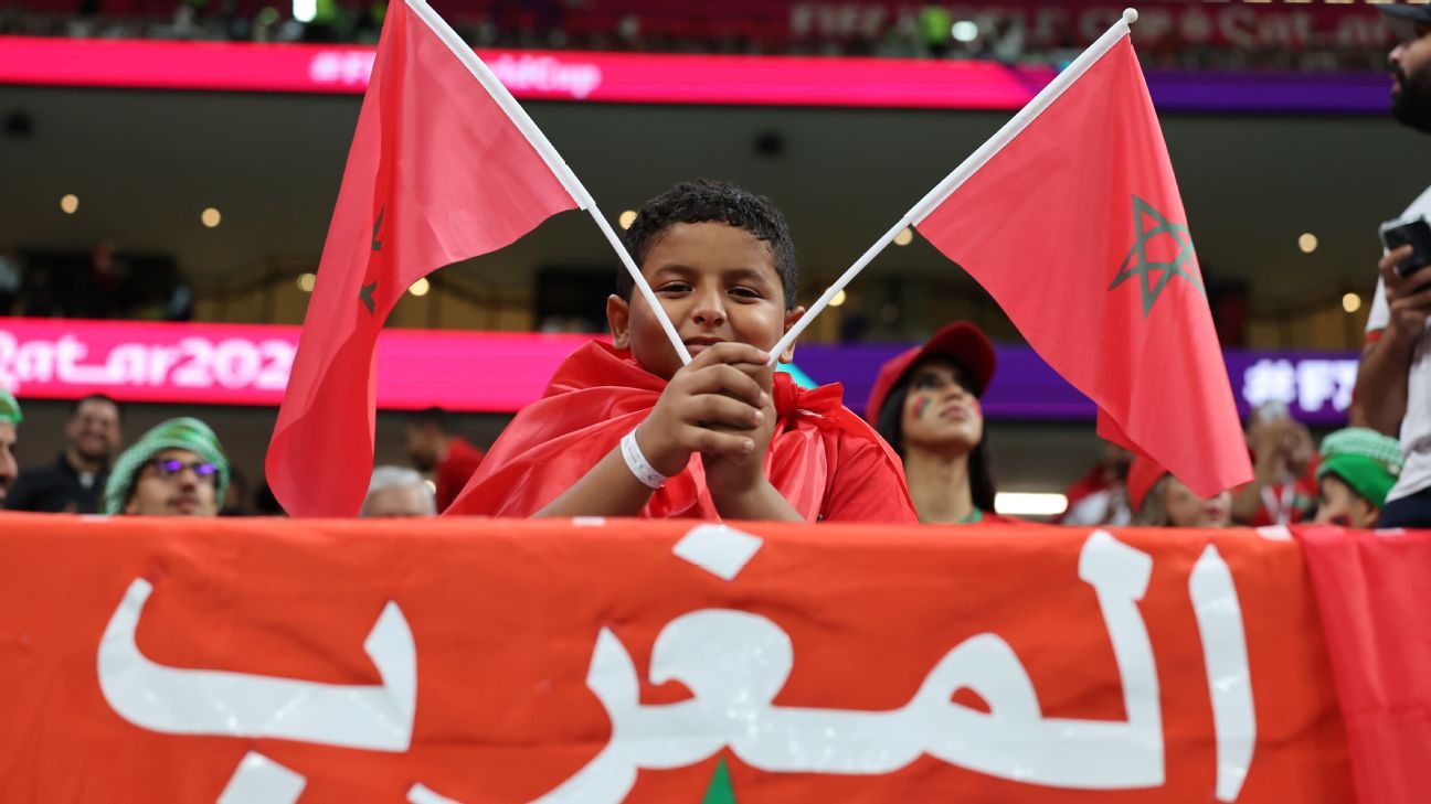Morocco fans take over 2022 World Cup semifinal vs. France - ESPN