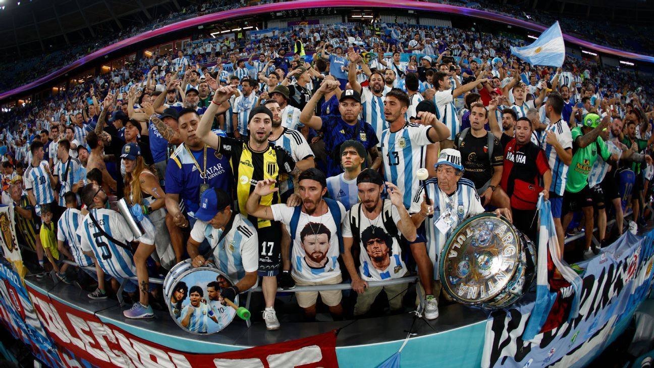 La hinchada de Argentina está nominada al premio The Best a la mejor ...