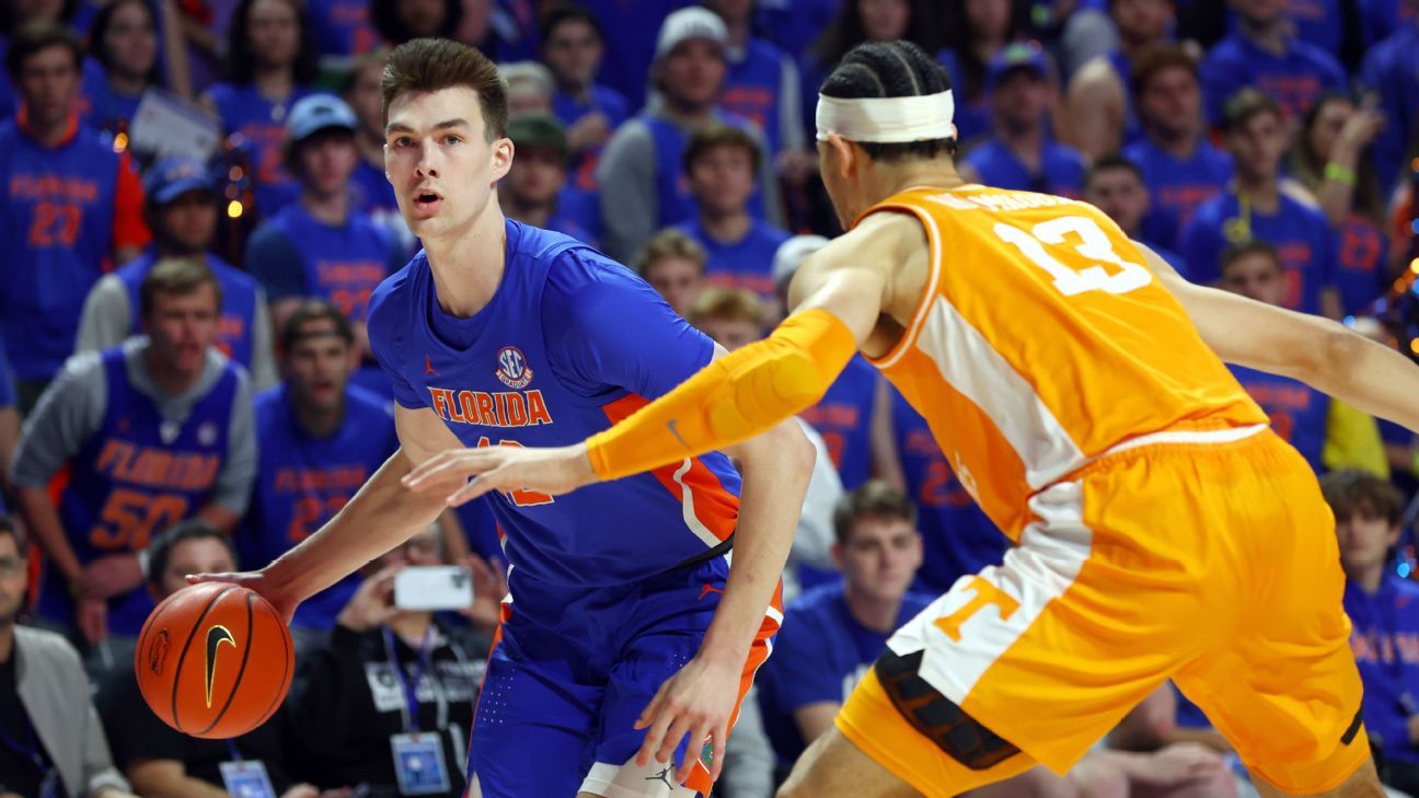 Colin Castleton scores 20 as Gators take down No. 2 Vols - ESPN