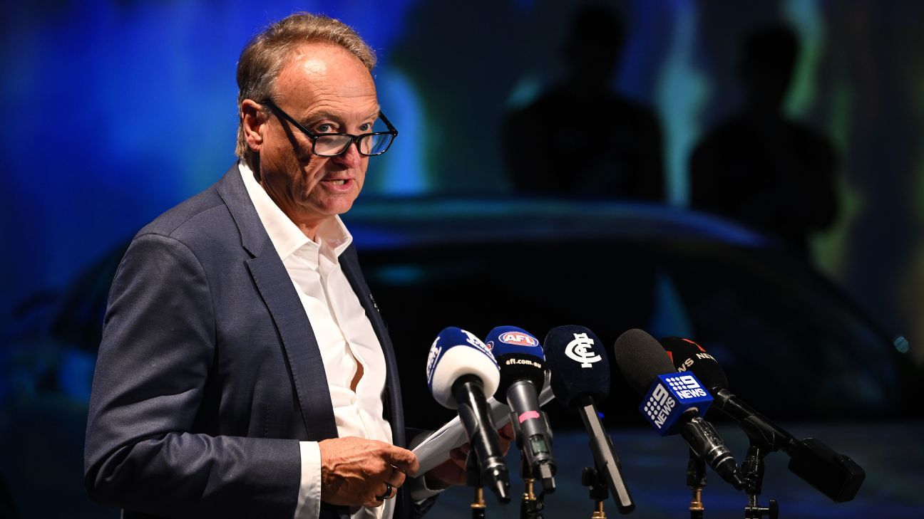 Carlton chief Brian Cook wants to see 'vision' for AFLW future - ESPN