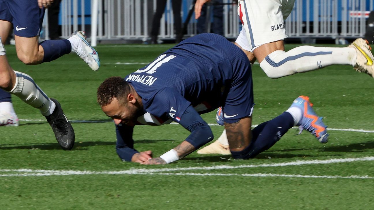 Neymar sufre un esguince de tobillo con lesiones en los ligamentos - ESPN