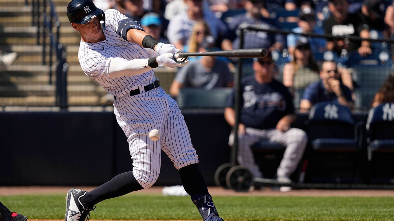 Aaron Judge es ovacionado y conecta hit en su 1er juego de exhibición ...