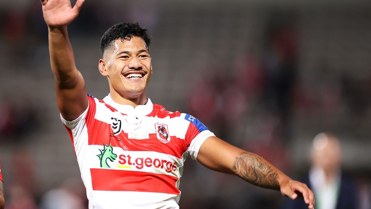 Nrl St George Illawarra Talatau Amone Free To Play Round 1 Espn