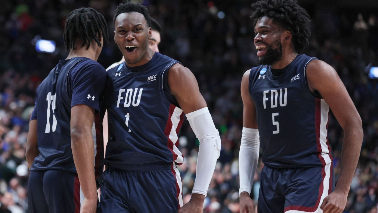Fairleigh Dickinson defies odds in historic NCAA tourney upset - ESPN