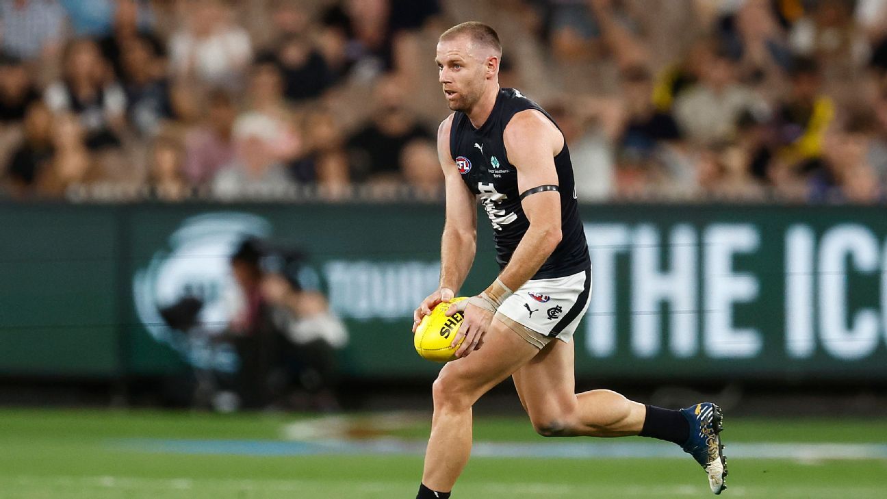 AFL Carlton Blues star Sam Docherty reveals concerns over slippery MCG ...