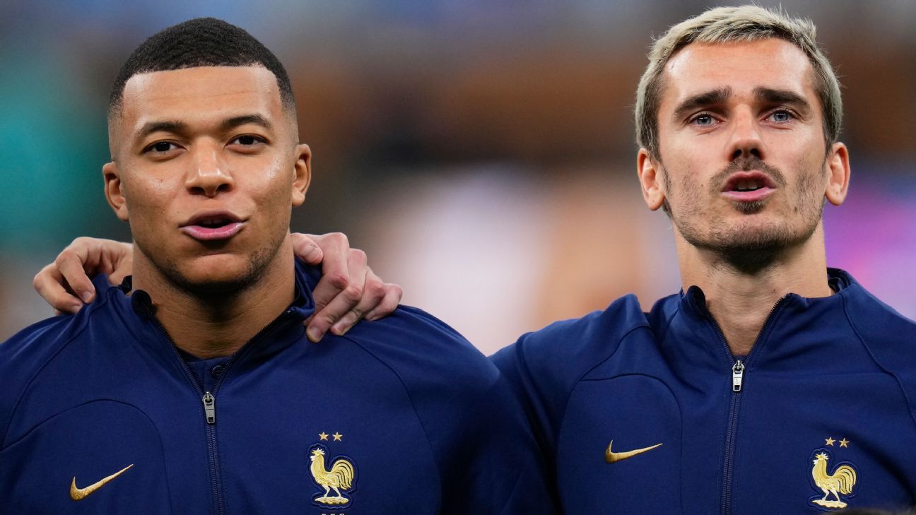 Mbappé revela 'cara a cara' con Griezmann tras no ser capitán - ESPN