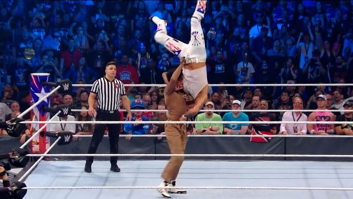 "Bad Bunny Defeats Damian Priest in Epic Street Fight at WWE Backlash ...