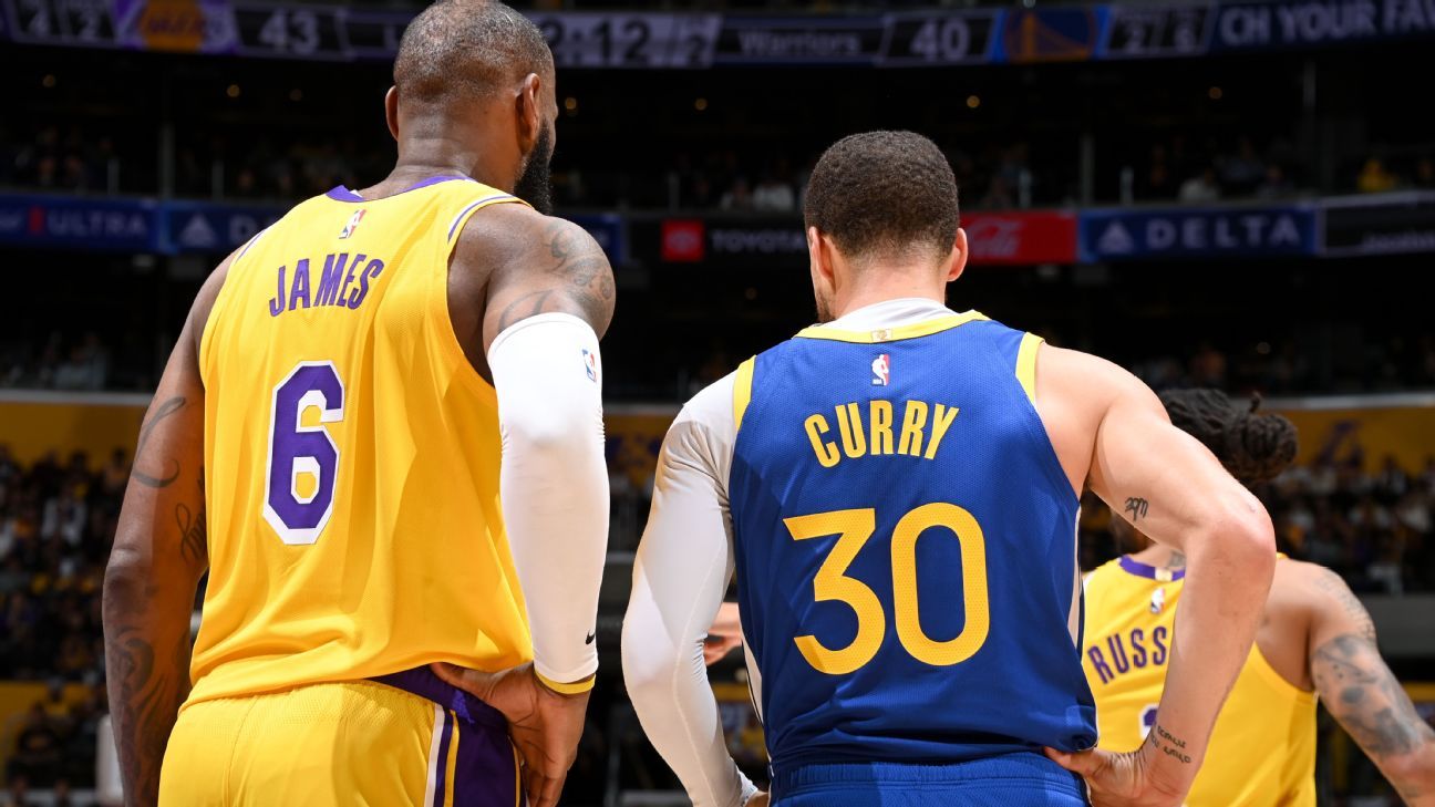 LeBron e Curry fazem mais um duelo espetacular, Lakers vencem Warriors ...