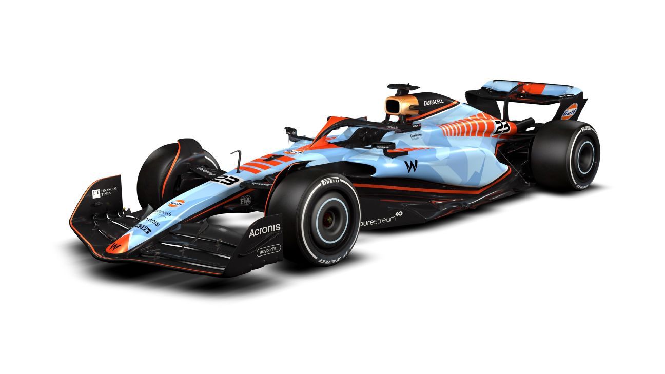 Williams reveals Gulf livery for Singapore, Japan, Qatar F1 races - ESPN