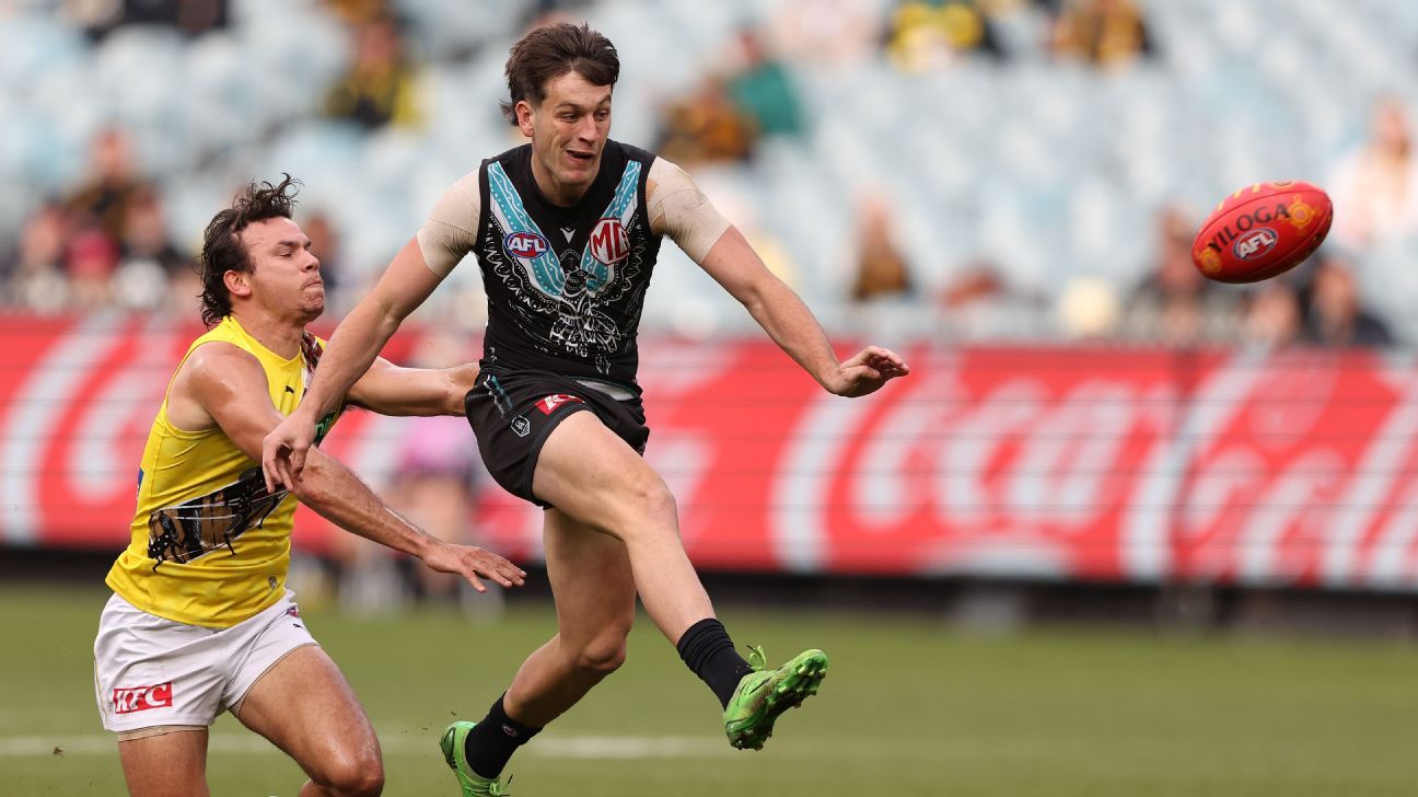 AFL Zak Butters stars as Power hang tough against Richmond - ESPN