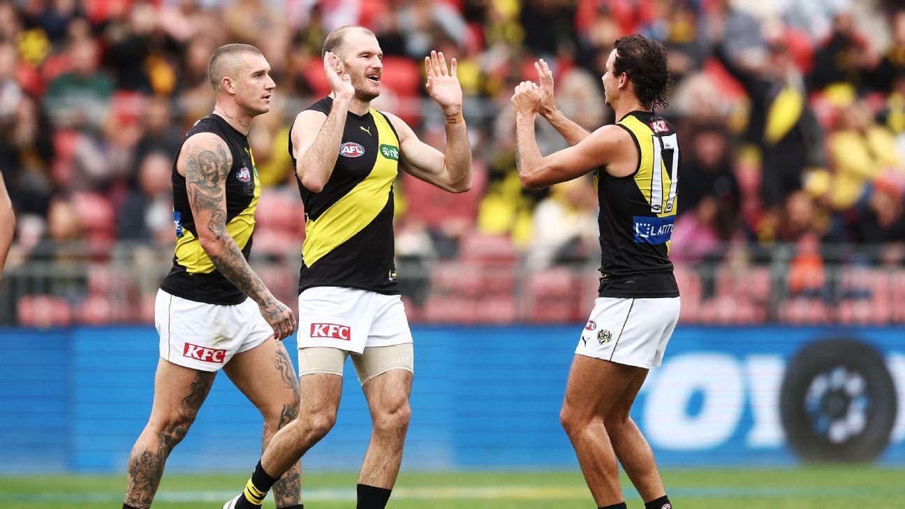 AFL Round 12 Richmond snatch win over GWS in AFL thriller - ESPN