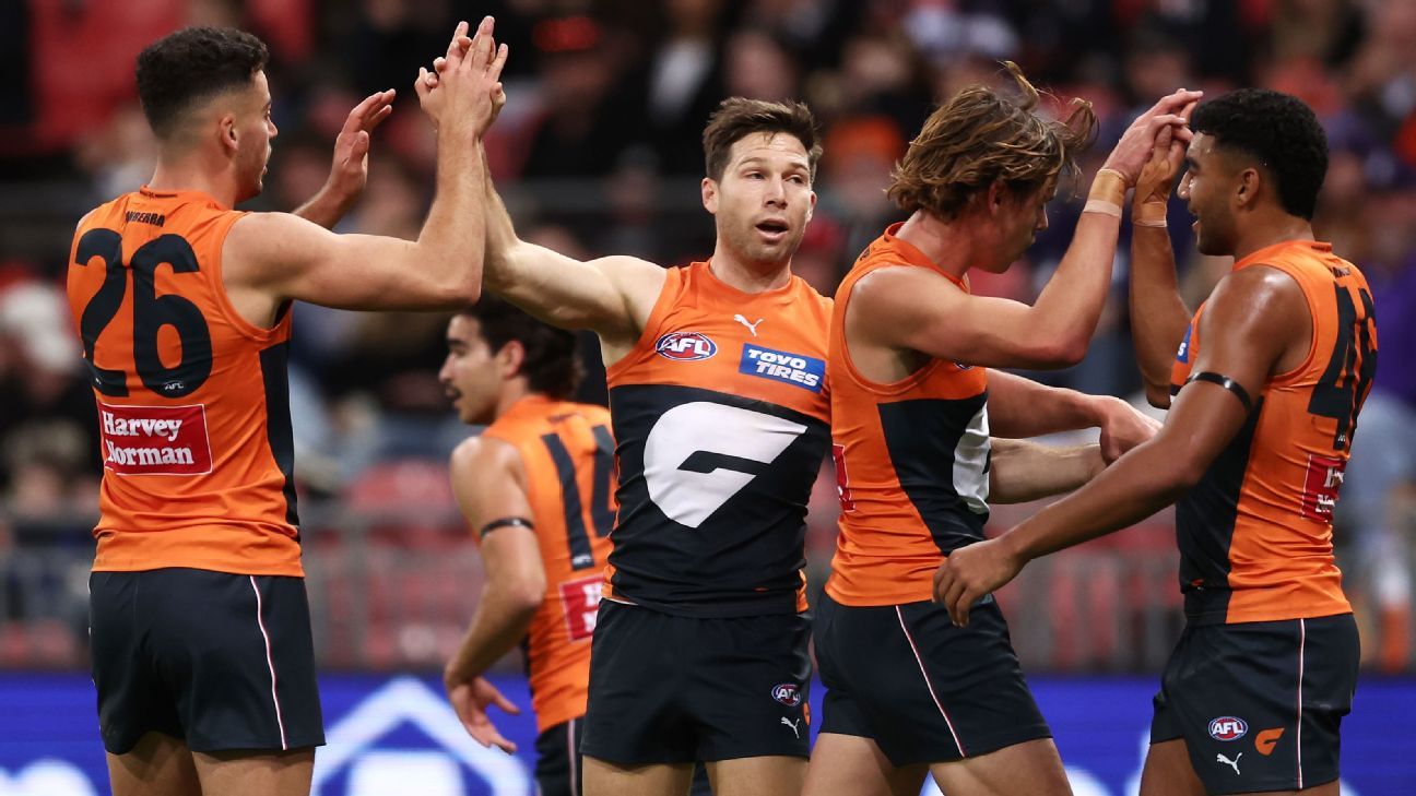 AFL Round 14 Toby Greene stars, GWS Giants stun Dockers in AFL thumping ...