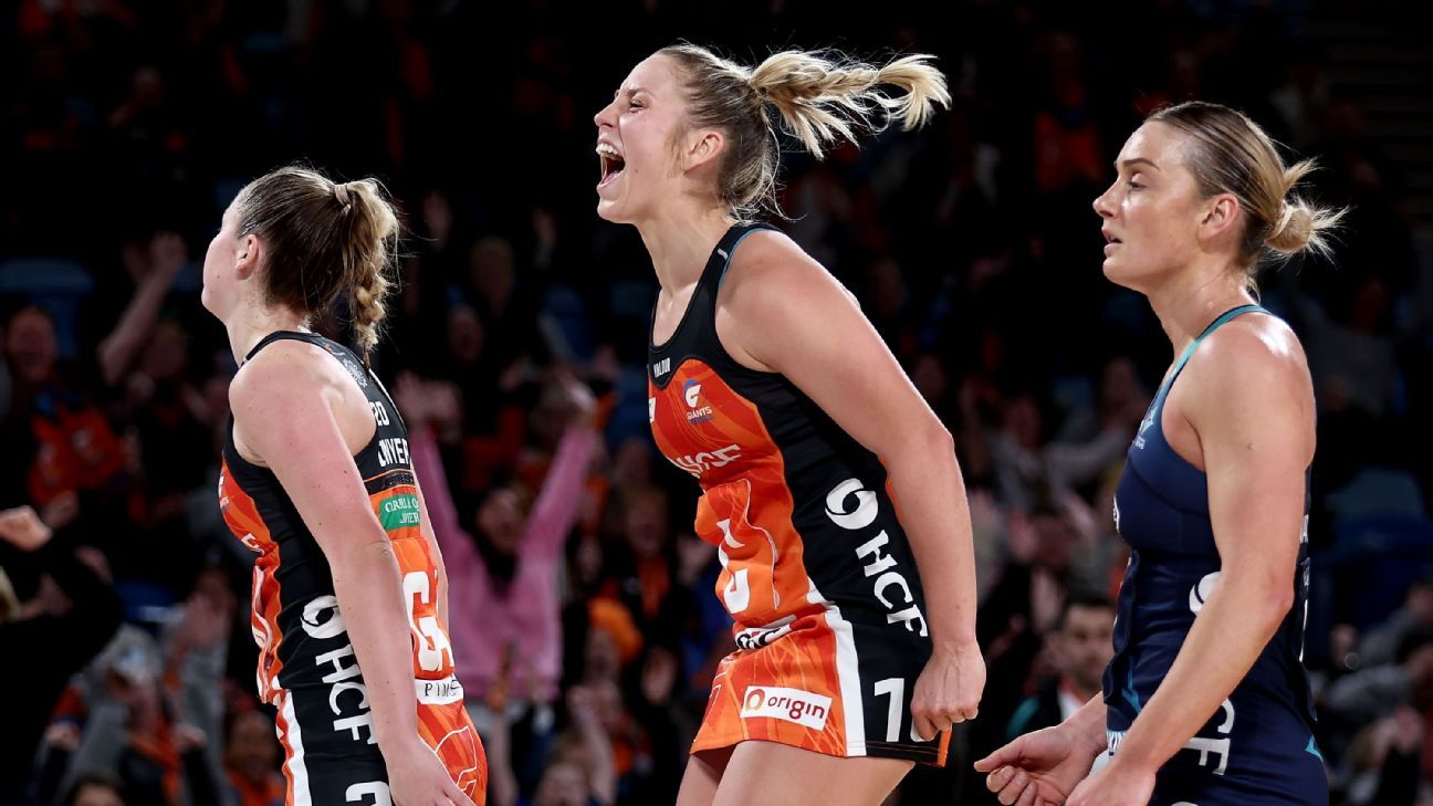 Giants stun Vixens in Super Netball comeback win - ESPN