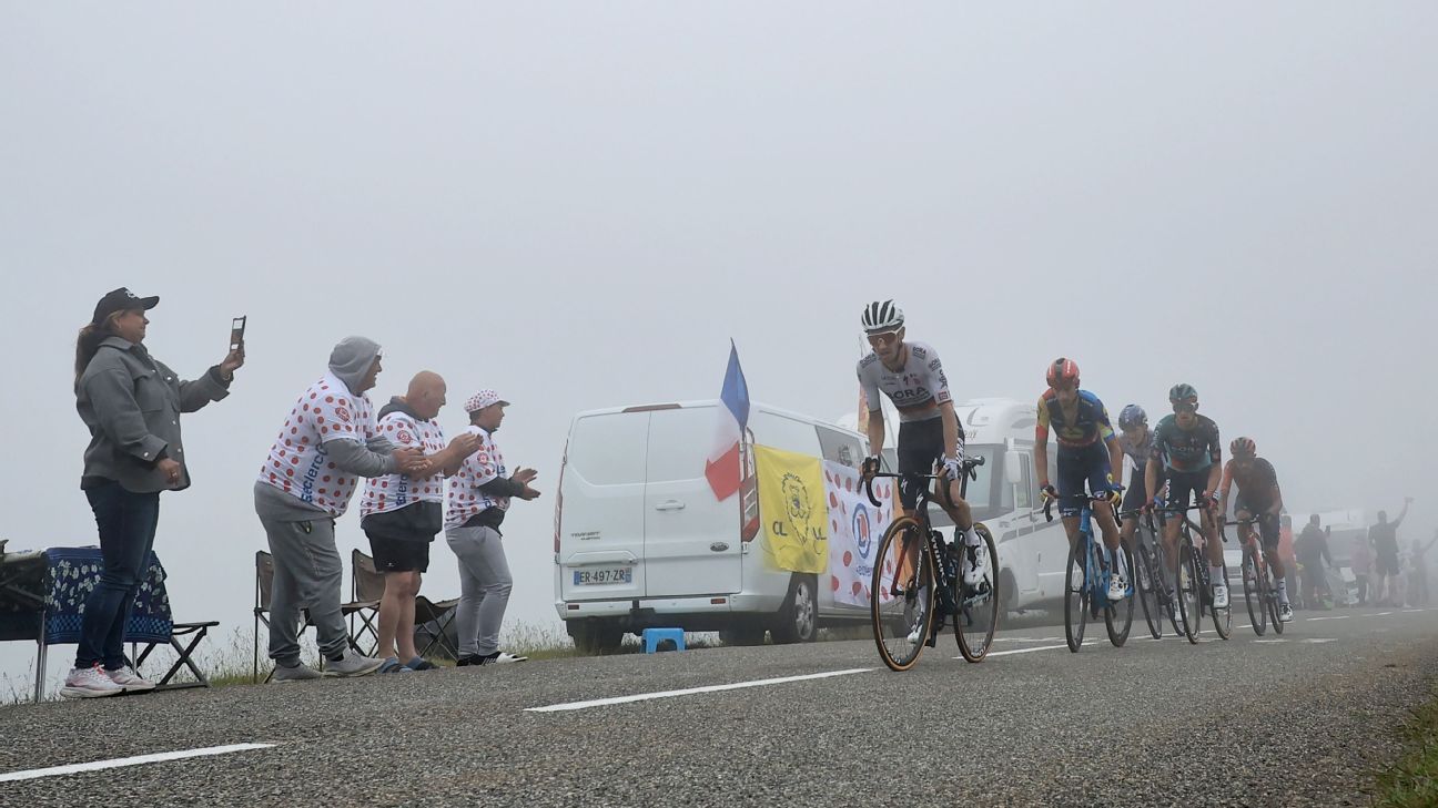 Dani Martínez sigue en la fuga de la 5ta etapa del Tour - ESPN