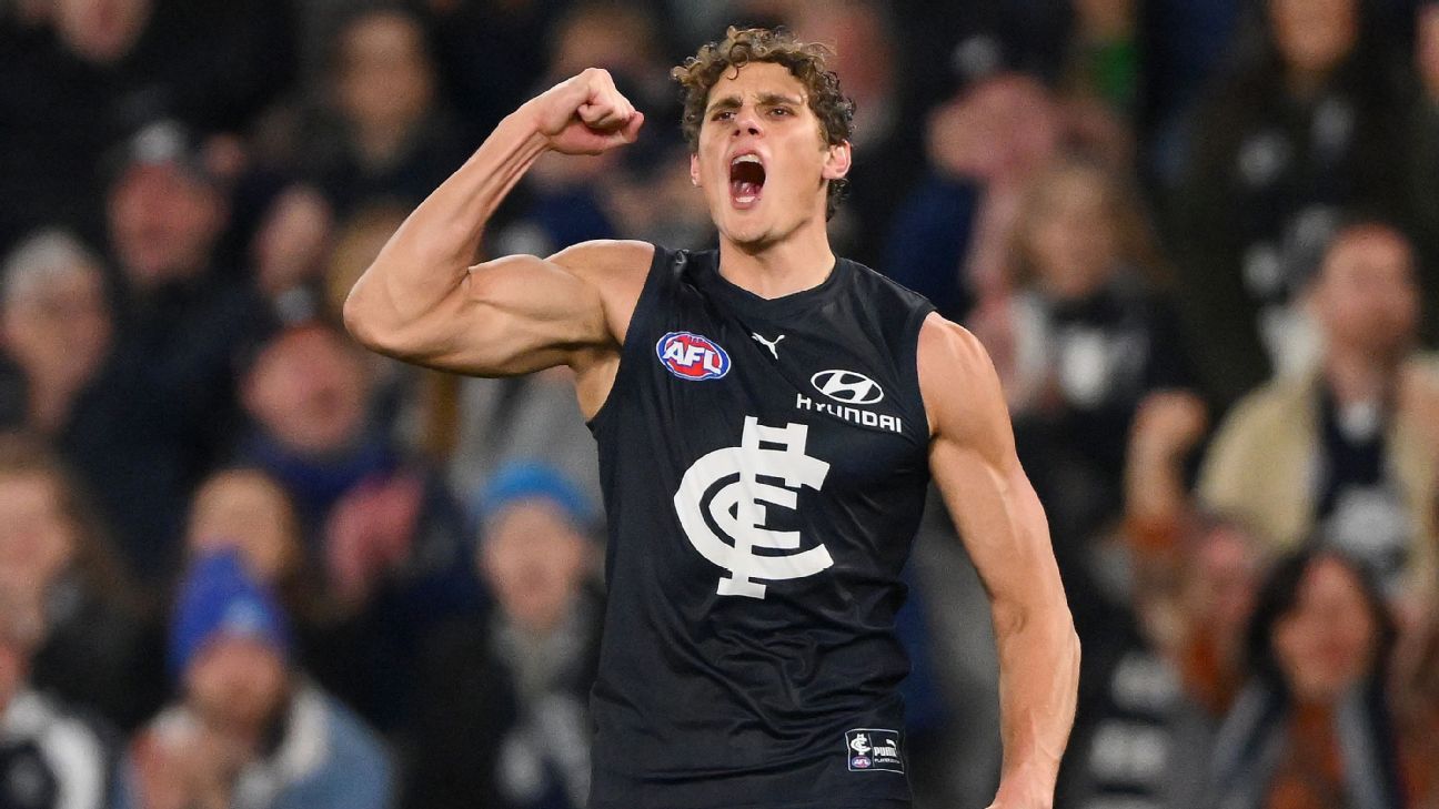 Carlton surge halts Port's record winning streak - ESPN