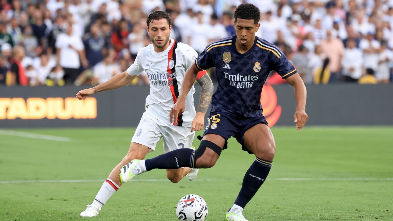 Jude Bellingham hizo su debut en Real Madrid ante AC Milan - ESPN