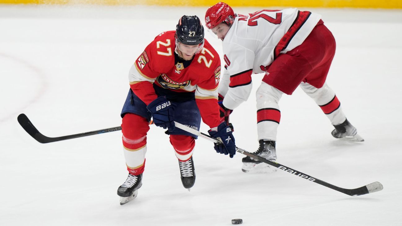Panthers' Eetu Luostarinen gets extension after breakout year - ESPN