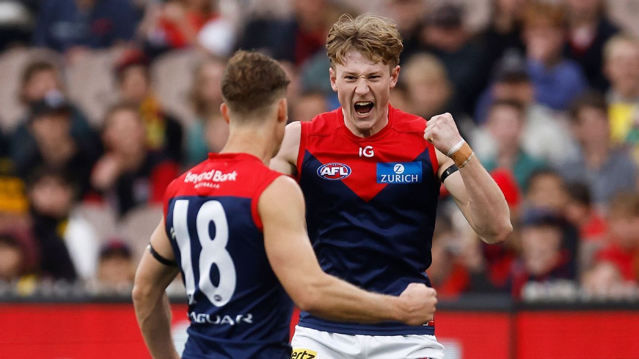 AFL Round 20 Demons pull away late to win epic contest against Tigers ...