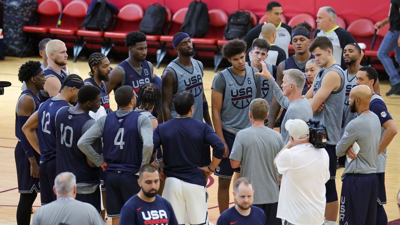 Coach Steve Kerr busca la alineación inicial del Team USA - ESPN