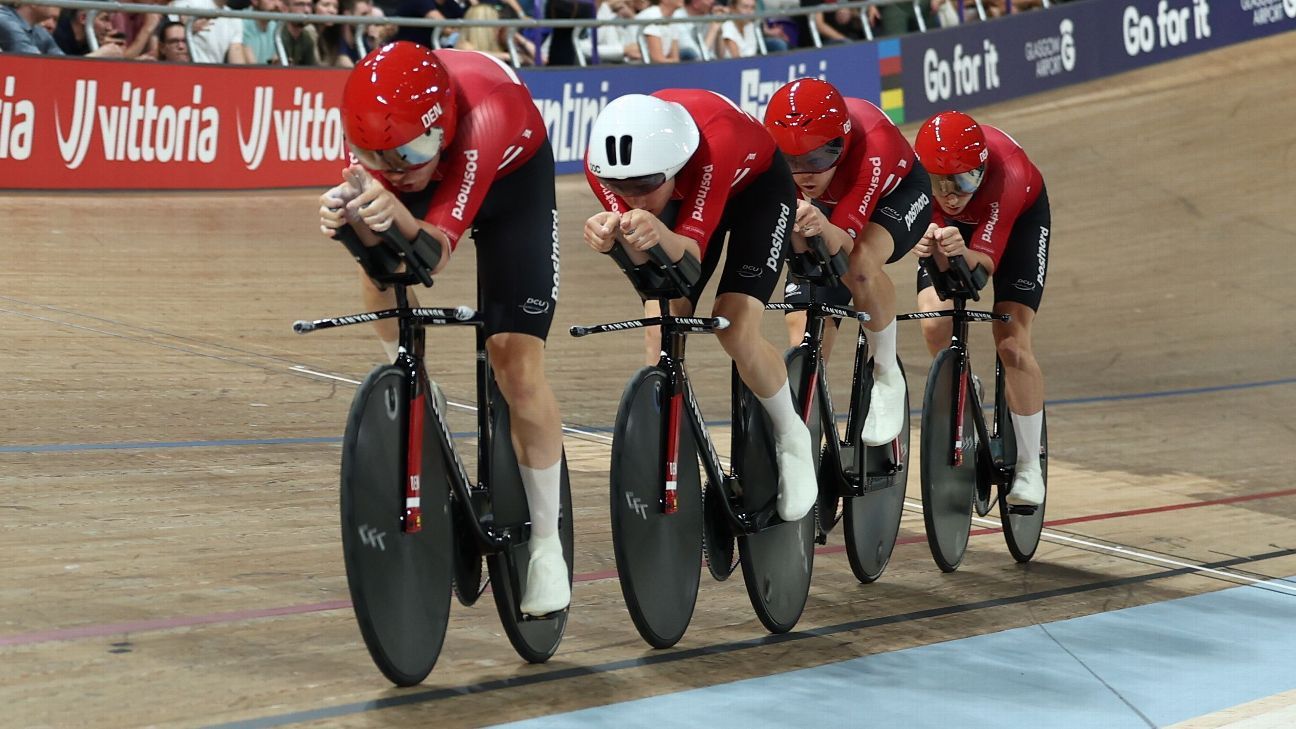 Denmark edges Italy to win men's pursuit at cycling worlds - ESPN