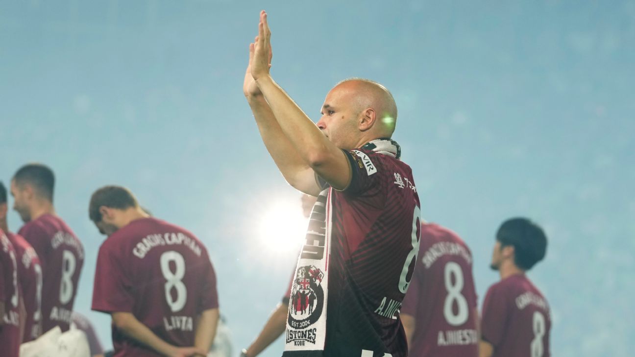 Andrés Iniesta llega a Dubai para fichar por el Emirates Club - ESPN