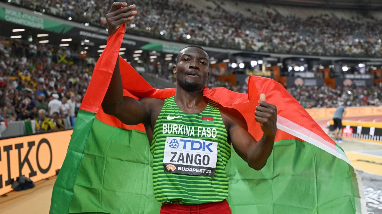 Hugues Fabrice Zango wins men's triple jump to claim Burkina Faso's ...