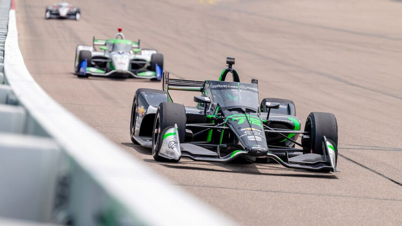 Agustín Canapino, frente al último óvalo de 2023 en IndyCar - ESPN