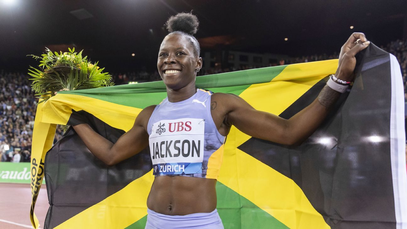Shericka Jackson aiming for FloJo's 200m world record in Brussels - ESPN