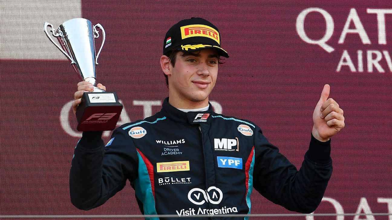 Franco Colapinto: "La F2 es muy cara y sin el presupuesto, será muy difícil seguir en Europa" - ESPN