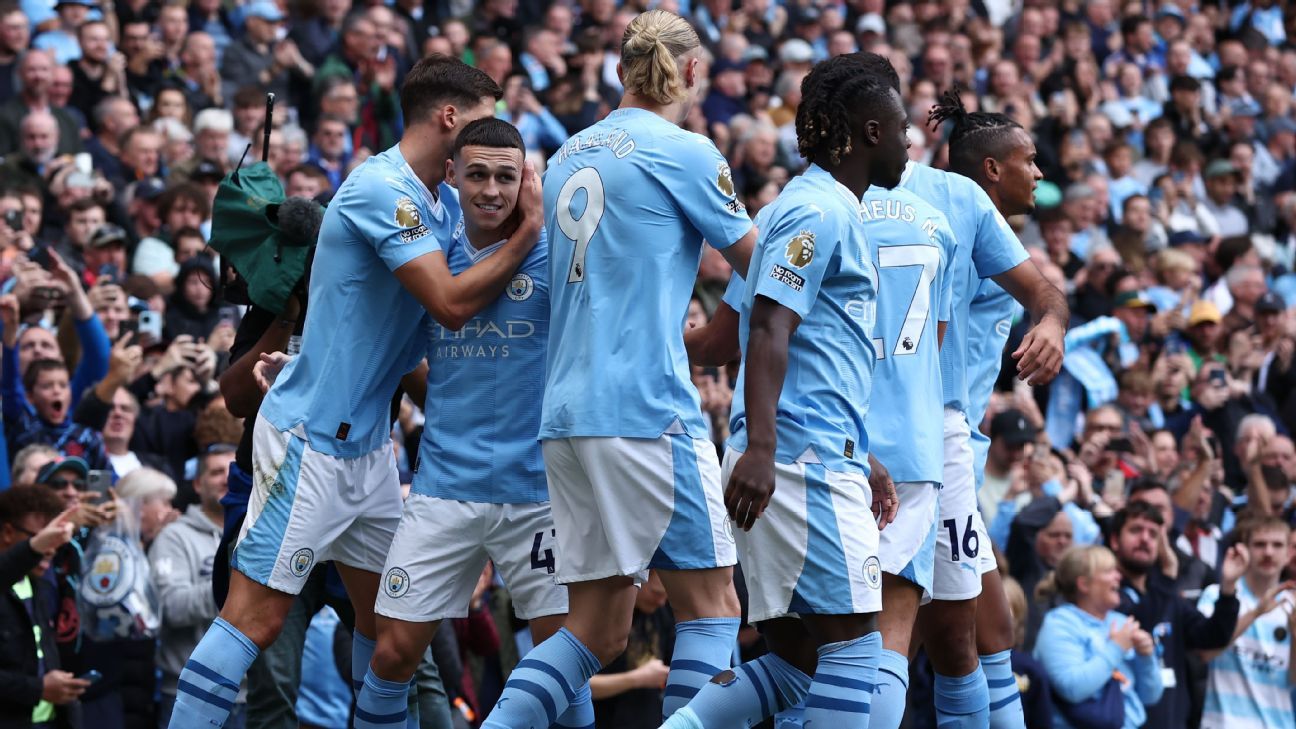 A Manchester City le alcanzó un tiempo para sacar la ventaja y, con 10 ...