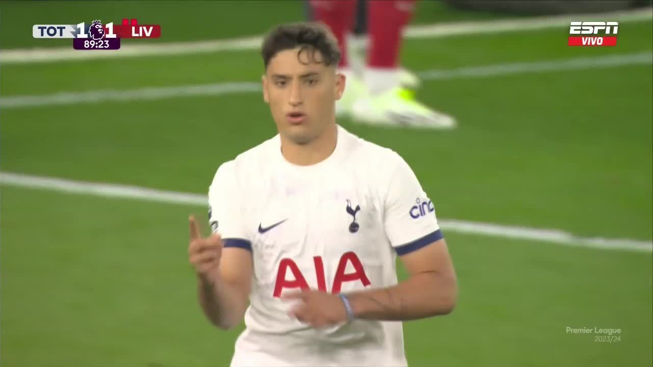 Alejo Véliz debutó con Tottenham en la Premier League - ESPN