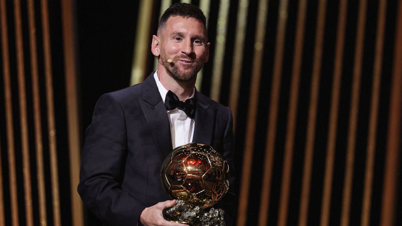 Messi ganha 8ª Bola de Ouro e se isola ainda mais como líder da ...