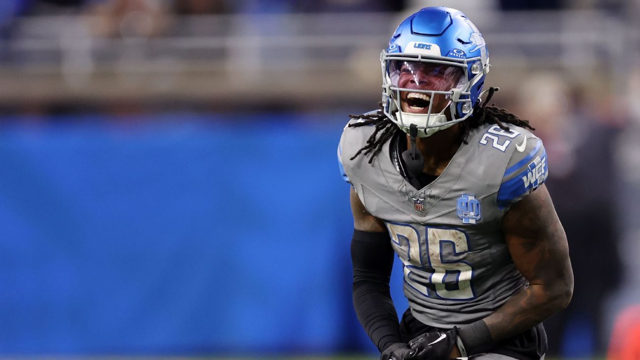 Jahmyr Gibbs disfruta su noche de destape en Detroit - ESPN