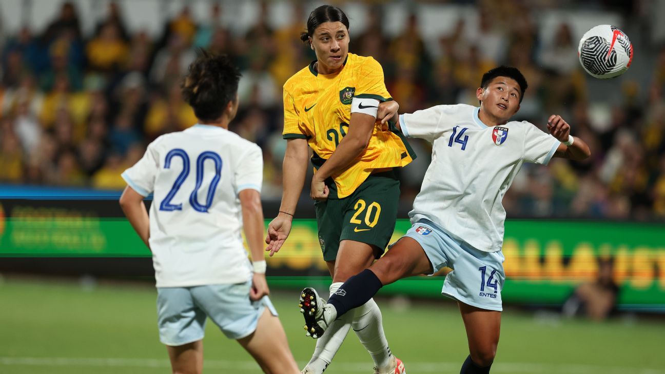 Olympic qualifiers Mary Fowler, Sam Kerr sink Chinese Taipei as ...