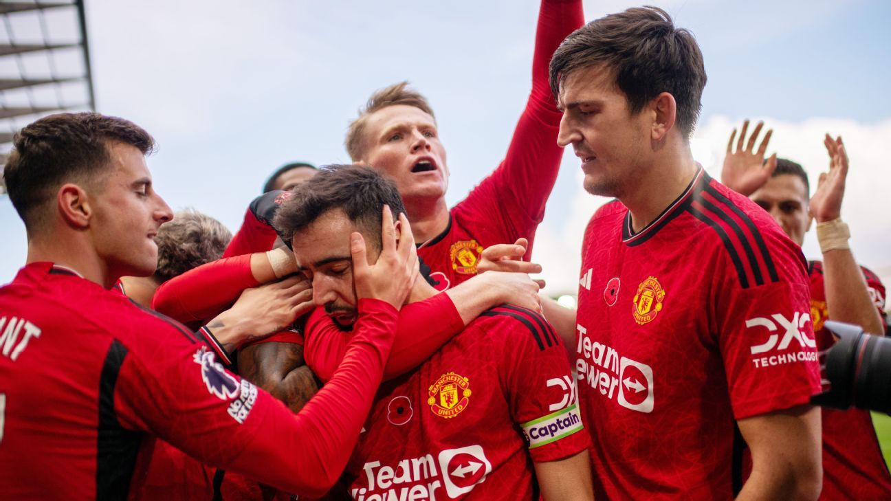Fernandes le dio el triunfo agónico a Manchester United - ESPN