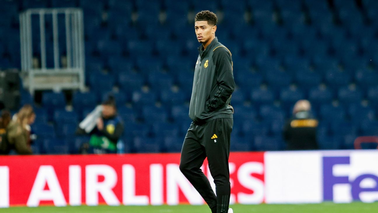 Bellingham (shoulder) to miss Real Madrid-Valencia clash - ESPN