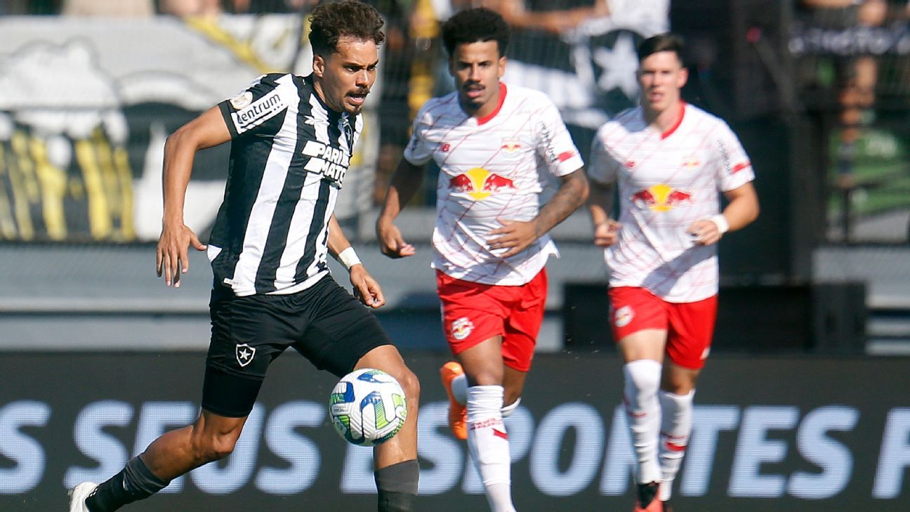 Botafogo leva empate do Bragantino e deixa liderança do Brasileiro - ESPN