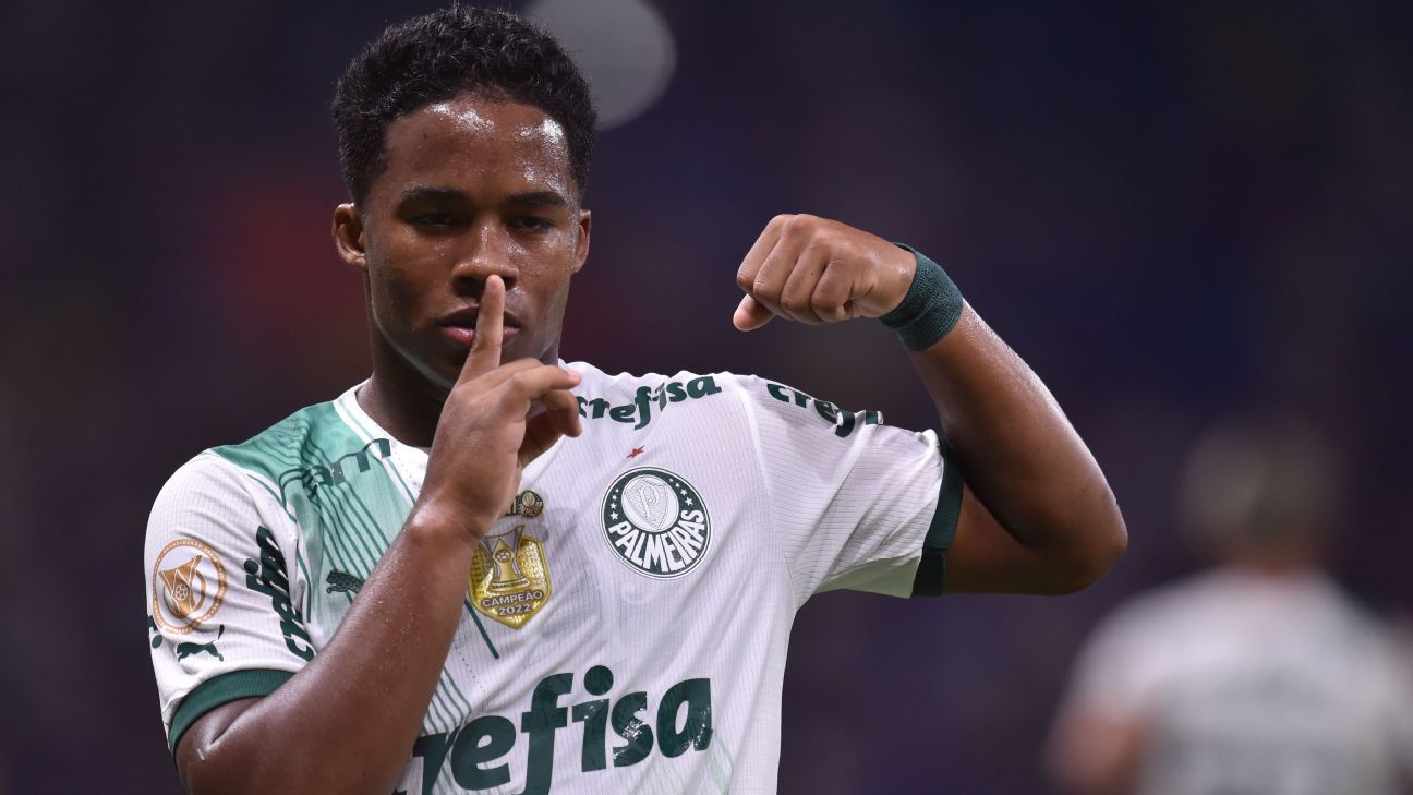 Endrick, a la altura de Neymar tras brillar con Palmeiras - ESPN